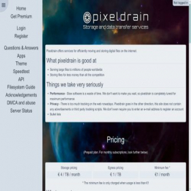 Отзывы сайта Pixeldrain.com | Проверка на мошенничество и безопасность